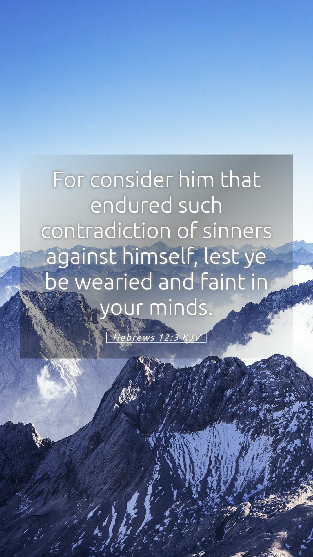 Hebrews 12:3 | Verse of the Day