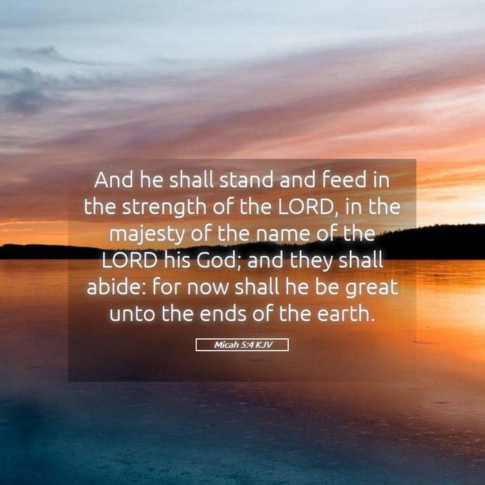Micah 5:4 | Verse of the Day